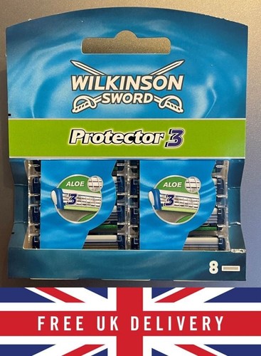 Wilkinson Sword Protector 3 Refill Razor Blades blade for men - 1 4 8 ...