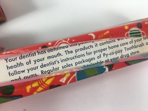 Pycopay Ammident Vtg Dentist Promo Toothpaste Toothbrush 4 Pc Rocket ...