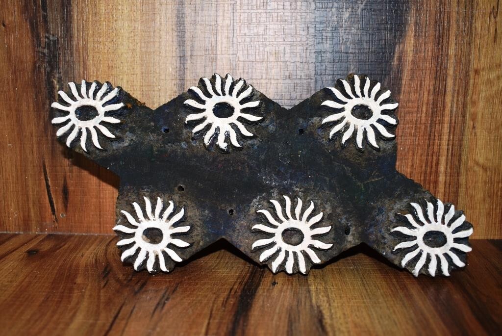 INDIAN WOODEN HAND CARVED TEXTILE FABRIC BLOCK PRINT UNIQUE HOME DECOR ...