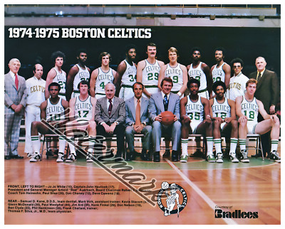 NBA 1974 - 75 Boston Celtics Team Picture with Names Color 8 X 10 Photo ...