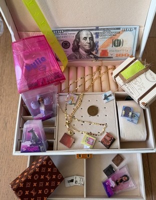 Vintage &Mod Gold Silver 925? Jewelry Box Collectible Coin LV Junk ...