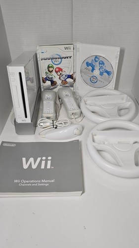 Nintendo Wii Console Mario Kart Wii Bundle - White 45496880491| eBay