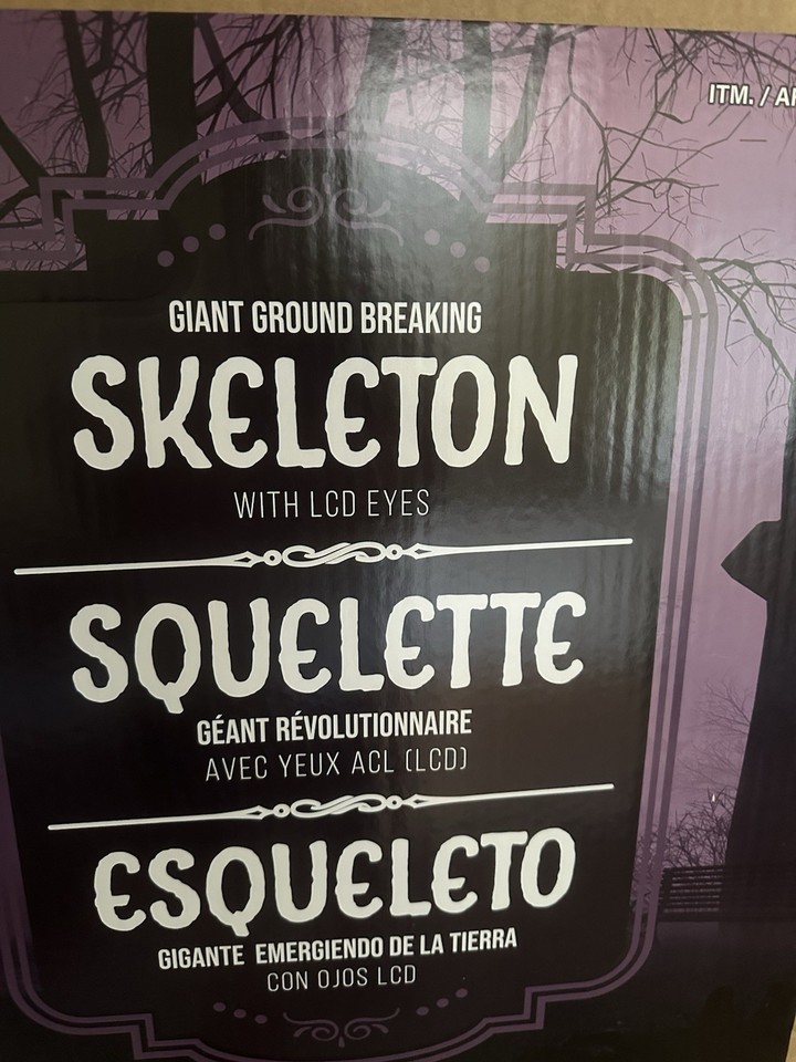 NEW Costco Giant Ground Breaking Skeleton with LCD Eyes and Sound | eBay