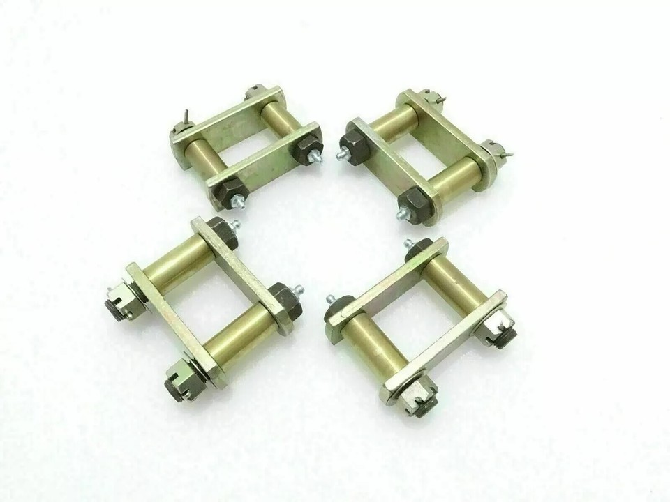 Complete Heavy Duty Front& Rear Leaf Spring Shackle Kit For Willys Cj ...