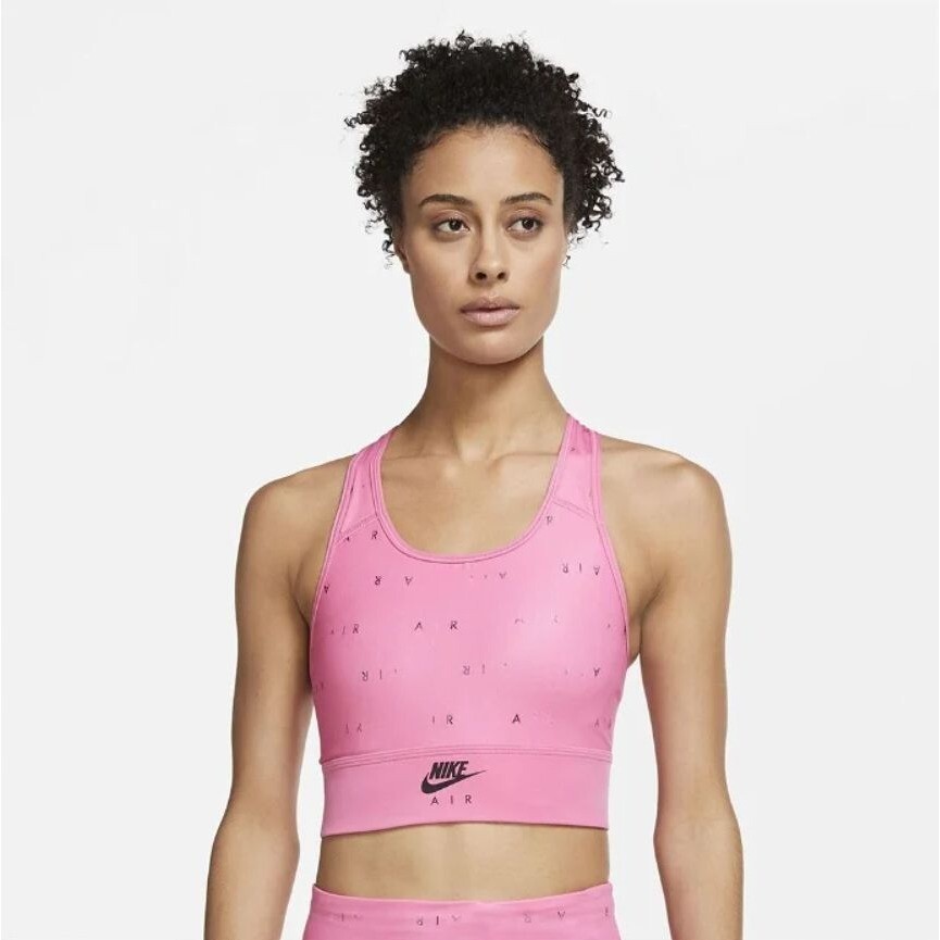 Nike Air Womens S Pink Swoosh Dri Fit Crossback Mediu… - Gem