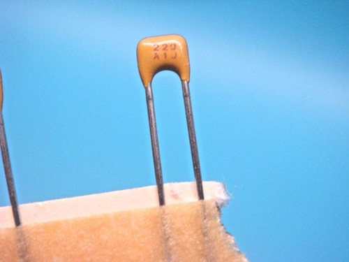 (100) AVX SR151A220JAA 22PF 100V 5% RADIAL SKYCAP LEADED CERAMIC ...