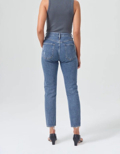 AGOLDE RILEY HIGH RISE CROP STRAIGHT LEG JEAN - FREQUENCY SIZE 29 | eBay