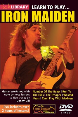 Lick Library LEARN TO PLAY IRON MAIDEN Guitar Instructional Video DVD ...