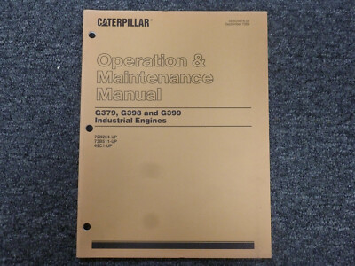 CAT Caterpillar G379 Industrial Engine Owner Operator Maintenance ...