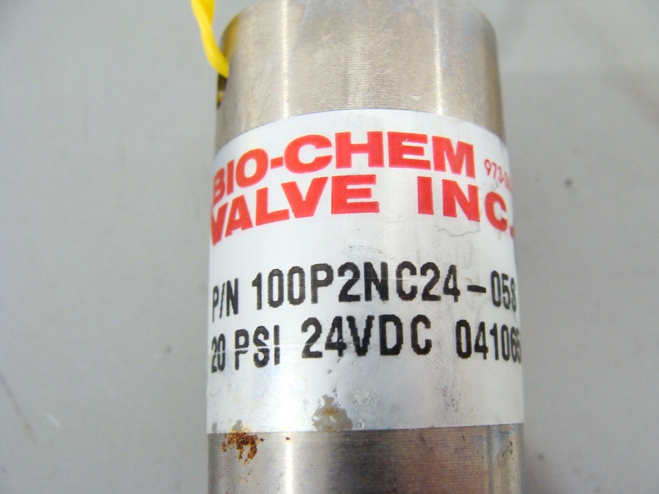 Bio-Chem Valve Inc 100P2NC24-05S 20PSI 24VDC Solenoid Pinch Squeeze ...