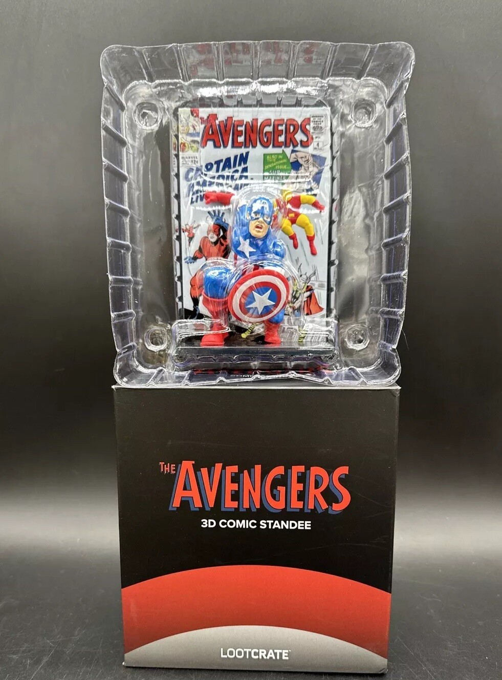 The Avengers 3d Comic Standee Captain America Marvel Loot Crate NEW ...