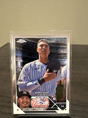 2023 Topps Chrome Update Anthony Volpe Rookie Debut RC #USC35 Yankees ...