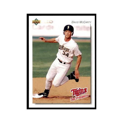 David McCarty 1992 Upper Deck Minor League #255 Baseball Cards Baseball ...