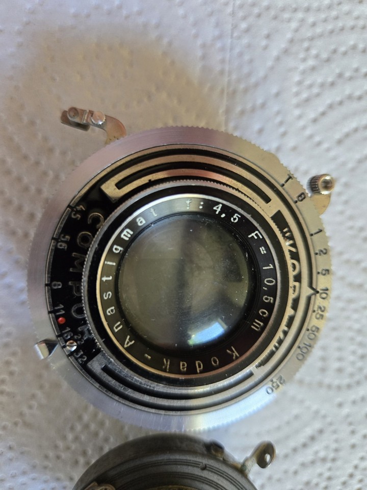 3 KODAK FOLDING CAMERA LENSES WITH SHUTTERS | eBay