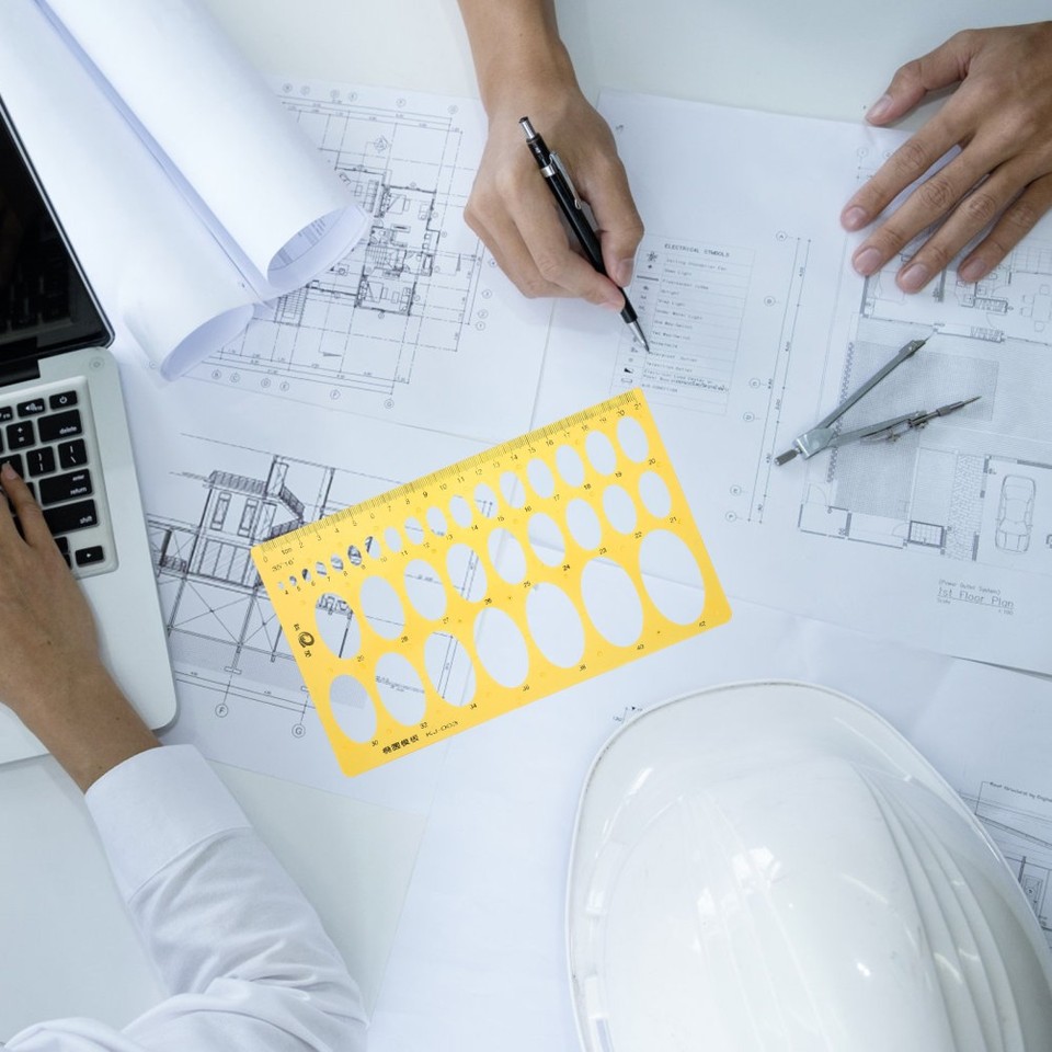 Curve Board Measurement Tool Geometry Template Stencil Ellipse ...