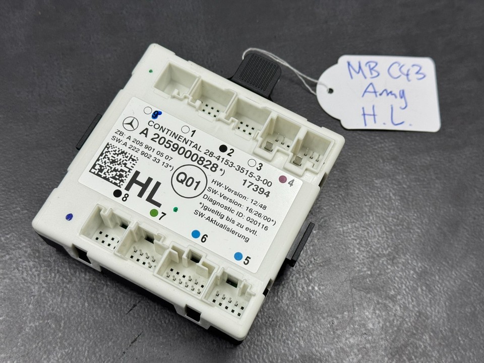 Door Control Unit Mercedes C Class W205 Comfort Module Left A2059000828 ...