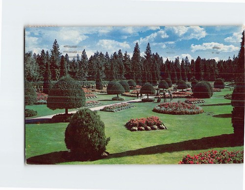 Postcard Duncan Gardens Manito Park Spokane Washington USA | eBay