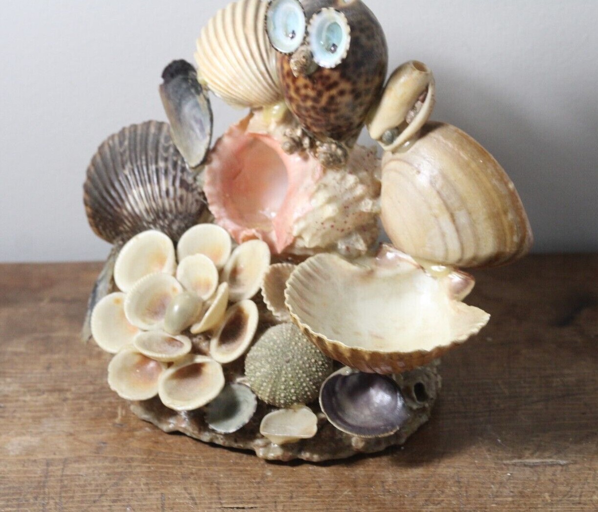 Vintage Ocean Seashell Souvenir Sculpture ~ Large Abalone Shell Base | eBay