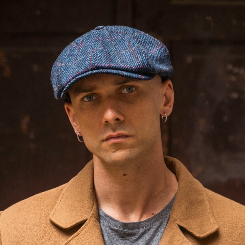 SHELBY HarrisTweed Newsboy Cap Wool Vintage Gatsby Baker Boy Handmade ...