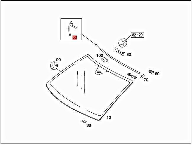 Genuine Mercedes R171 W171 Cabrio Outer moulding Windshield 1716710030 ...