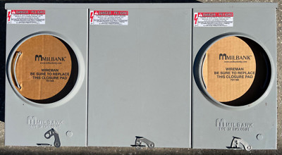 Milbank 2 Gang Meter Can, Ringless, 200 Amp, U1252XK1 | eBay