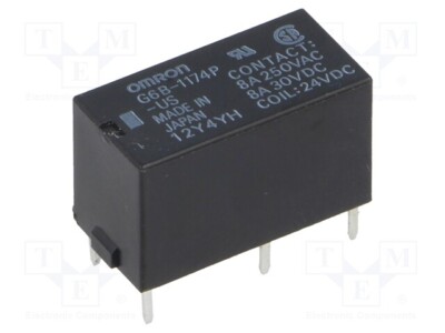 Relay: Electromagnetic US Coil: 24VDC 8A/250VAC -1174P-US 24VDC ...