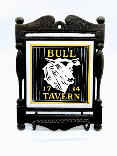 Bull Tavern Cast Iron Tile Beer Wall Plaque | eBay