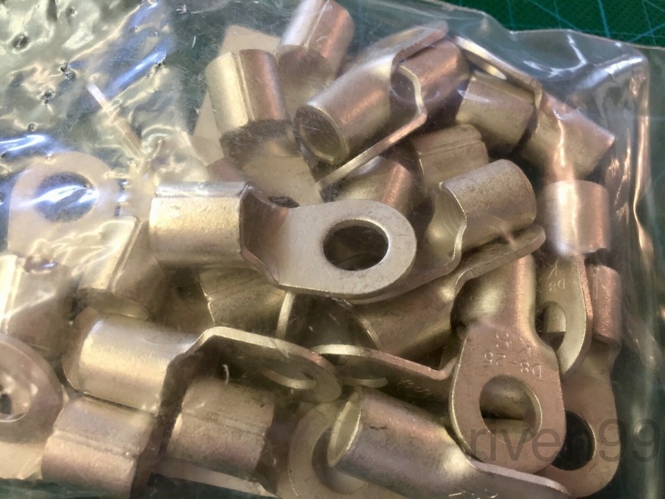 Lot 25pcs KST Non-Insulated Large Ring Tongue Crimp Terminals, Lugs ...