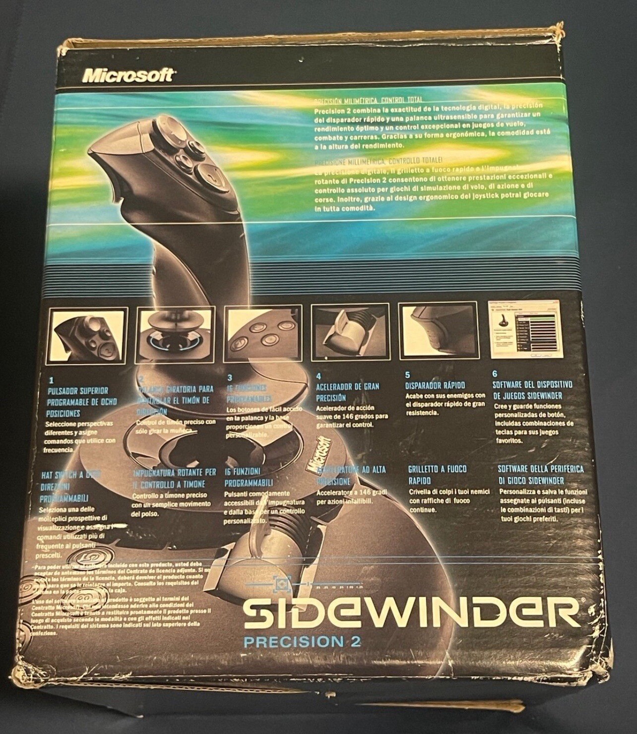 Microsoft SideWinder Force Feedback 2 (65600105) Joystick for sale ...