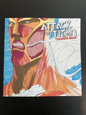 Attack On Titan Adult Coloring Book - Awesome Book!!!! | eBay