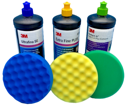 3x 1L 3M Perfect-it III Fast Cut Plus+ Extra fine+ Ultra fine 51815 ...