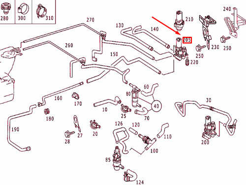NEW MERCEDES-BENZ S W220 HEATER CONTROL VALVE A2208300084 OEM NO DUTY ...