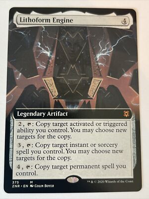 MTG Lithoform Engine - Extended Art Zendikar Rising 375 Regular Mythic ...
