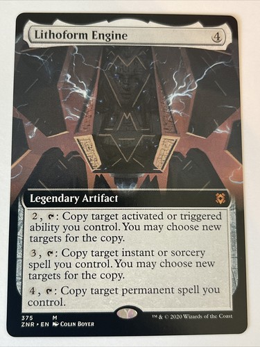 MTG Lithoform Engine - Extended Art Zendikar Rising 375 Regular Mythic NM | eBay