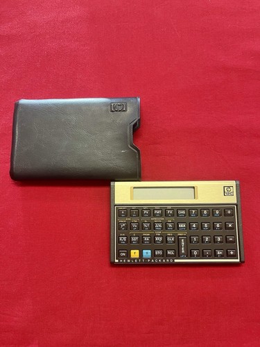 Vintage Hewlett-Packard HP-12C Financial Calculator with Case Used ...