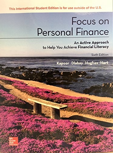 FOCUS ON PERSONAL FINANCE 6TH EDITION By Jack Kapoor Les Dlabay (author ...