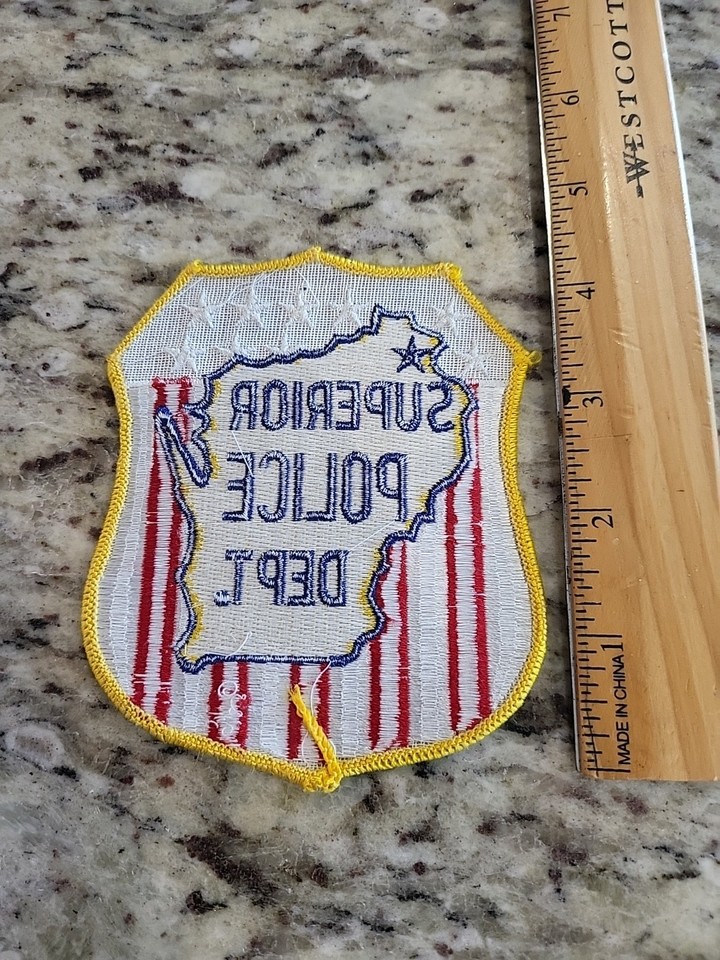 Police Patch Uniform Original USA Superior Police Department Wisconsin ...