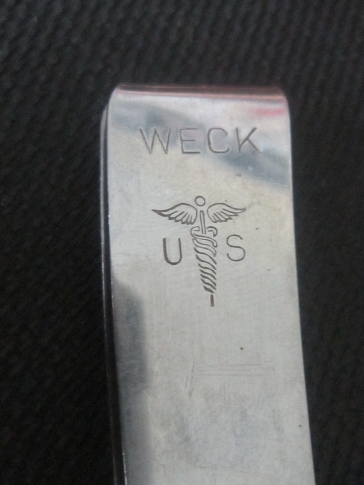 Vintage 1969 U.S. Made Medical Logo WECK Straight Razor W/Blades | eBay