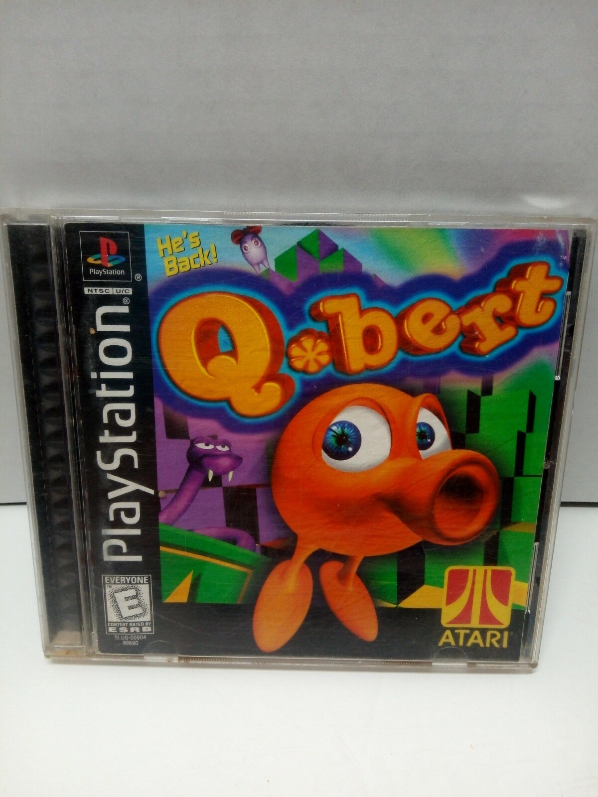 Qbert Sony PlayStation 1 1999 CIB Complete Video Game Tested PS1 Atari ...
