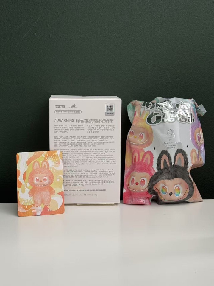 (US SELLER IN HAND) POPMART LABUBU Big into Energy V3 -Vinyl Plush ...