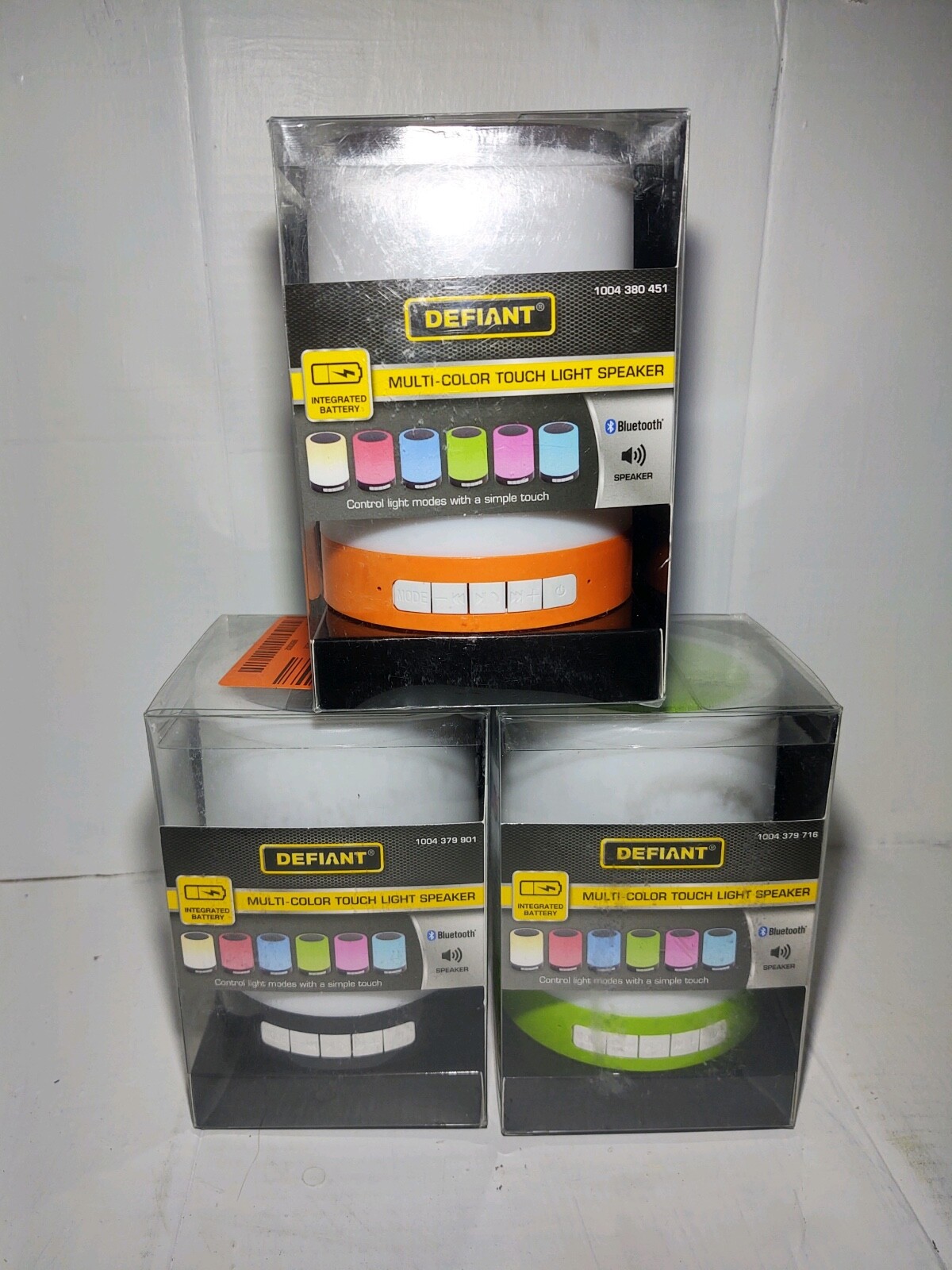 Defiant Rechargeable LED Touch Light With Bluetooth Speaker Green for ...