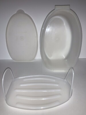 Tupperware Flavor Saver Ham Roast Turkey Keeper W/Insert 3 Pieces ...