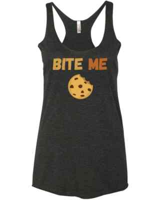 Bite Me Chocolate Chip Cookie No Care Attitude Foodie Rebel Gift New ...