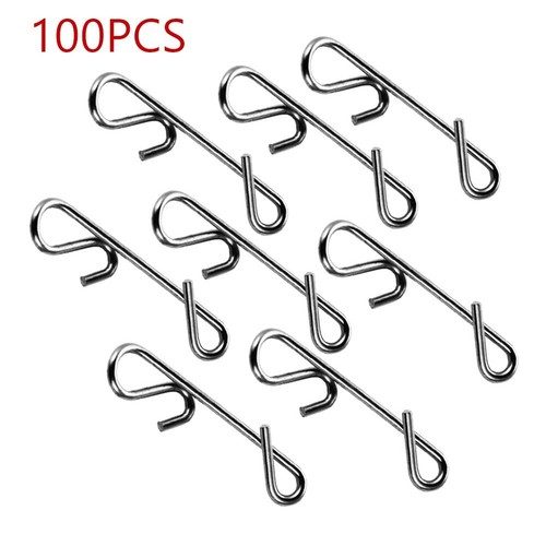 100pcs Stainless Steel Swivel Snap Clips Corrosion Resistant and ...