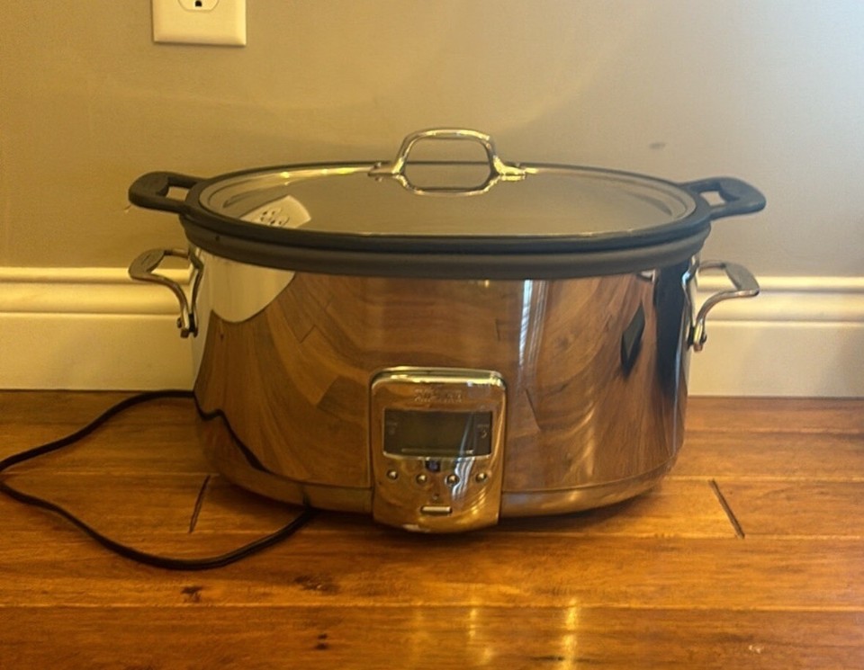 ALL-CLAD 7 Quart Slow Cooker Stainless Steel Crock Pot Series | eBay