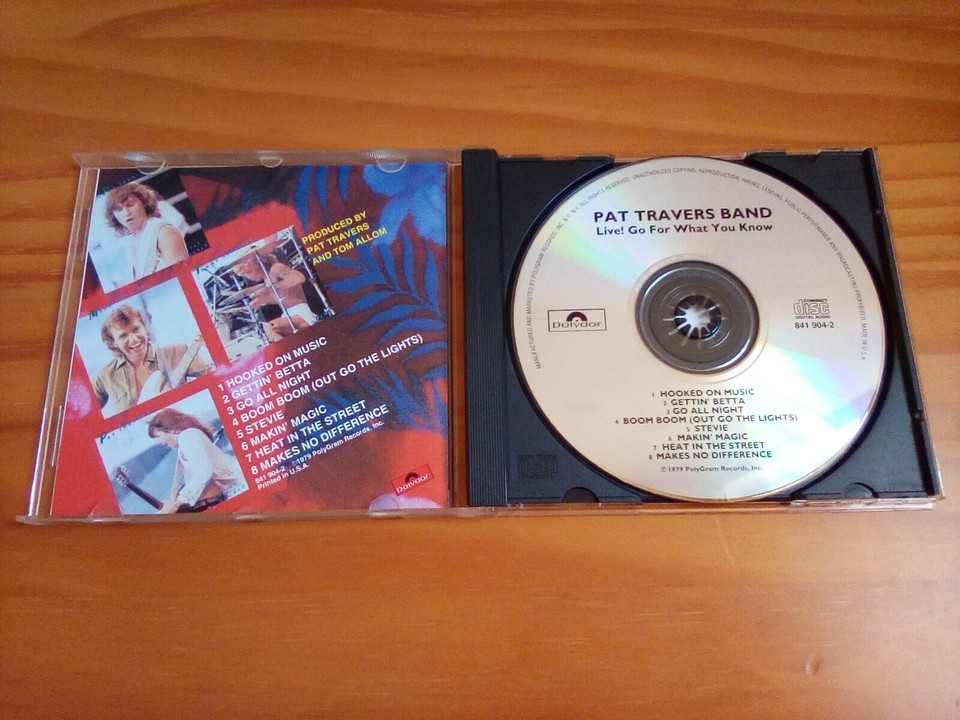 Live! Go for What You Know by Pat Travers Band (CD, 1979) - RARE & NEW ...