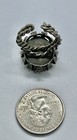 Vintage MCM Oval Mother of Pearl Silvertone Twisted Frame Ring Size 5 3 ...