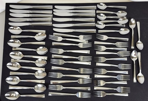Farberware FRW39 Stainless Flatware Silverware 54 Pieces ~ T614 | eBay