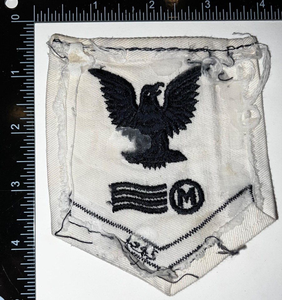 WWII 1945 DATE USN US Navy Mailman Petty Officer 3rd Class Rate Patch ...