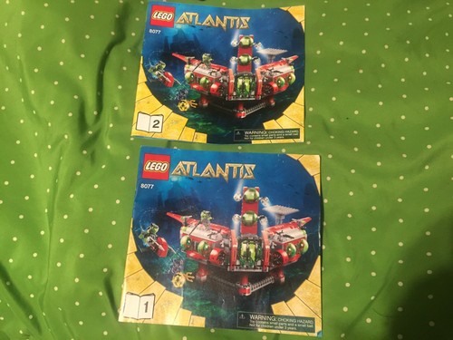 Lego 8077 Atlantis Instructions manuals only #1&2 good condition | eBay
